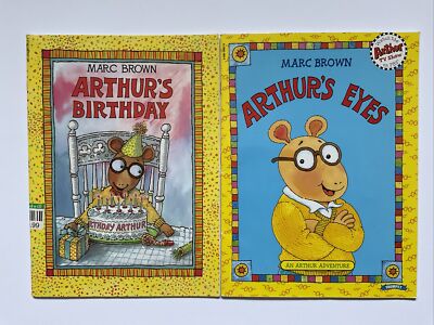 Lot of 2 Arthur Books by Marc Brown - Arthur’s Eyes, Arthur’s Birthday ...