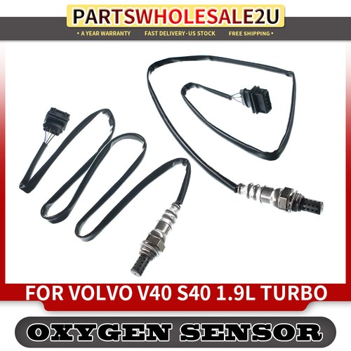 2x Upstream & Downstream O2 Oxygen Sensors for Volvo V40 S40 2000-2004 ...