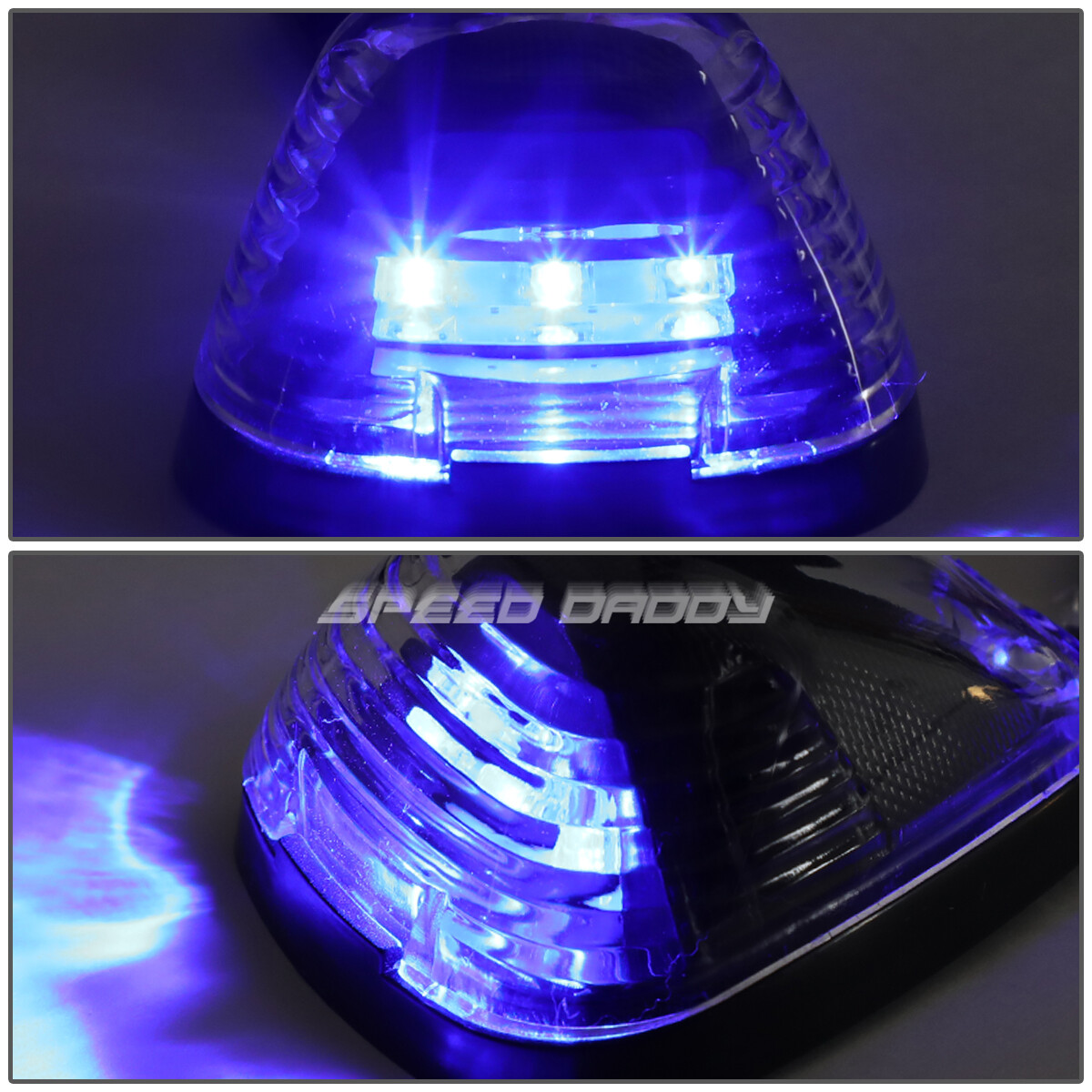 FOR 99-16 FORD SUPERDUTY 5PCS BLACK BLUE LED CAB ROOF RUNNING LIGHT ...
