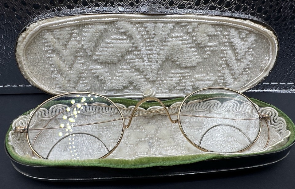 Antique Victorian 1800s Handmade 14K Yellow Gold Spectacles with ...