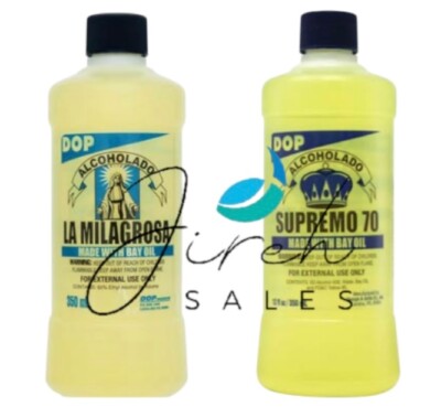 Alcholado Supremo 70 Bay Oil & Milagrosa 12 oz. Alcoholado | eBay