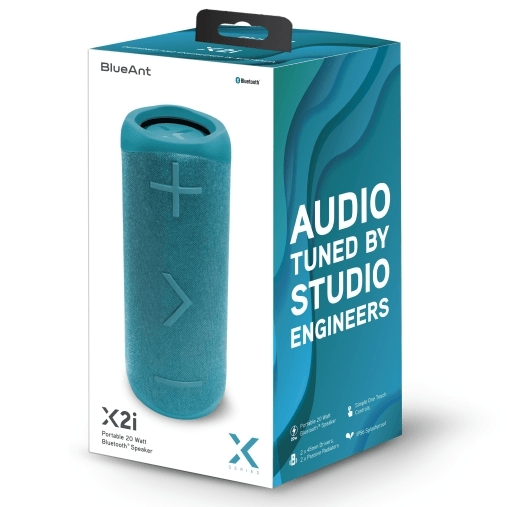 NEW BlueAnt X2i Portable Bluetooth Speaker 20W Ocean Blue | eBay Australia
