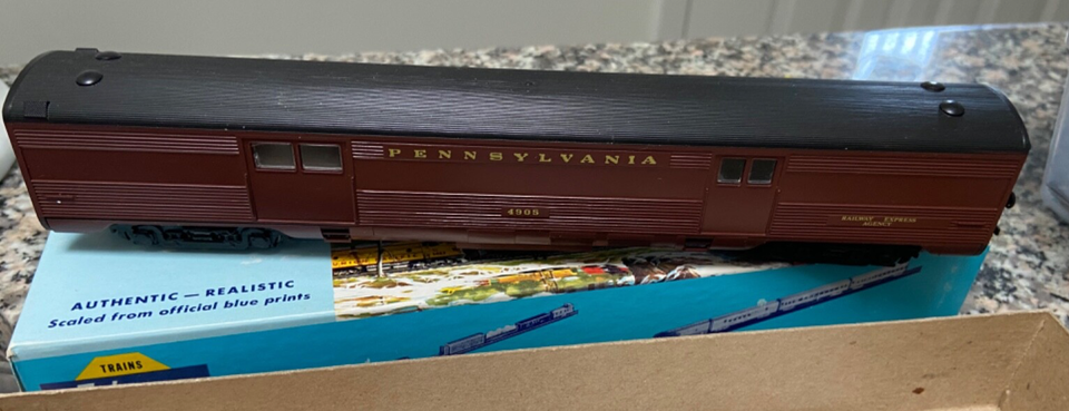 Athearn Ho Train Car 1782 Baggage PRR Pennsylvania Railway Express ...
