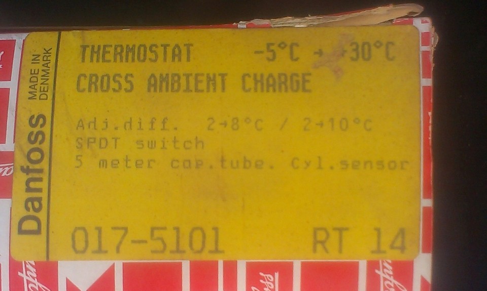 Danfoss Thermostat RT14 017-5101 | eBay