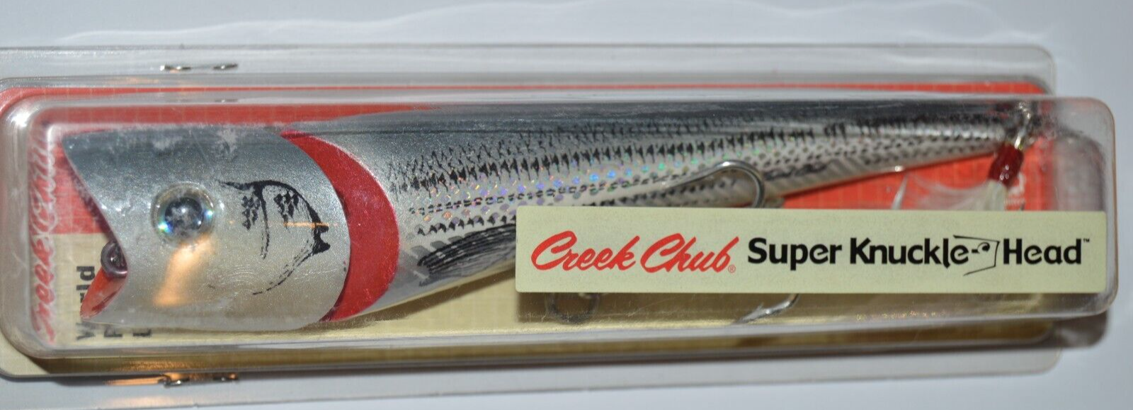 creek chub super knuckle head 7" holo baby striper long casting 2.5oz ...