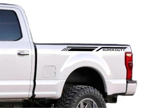 2 PCS Pickup Bed Trunk Side Sticker For Ford Super Duty F250 F350 ...