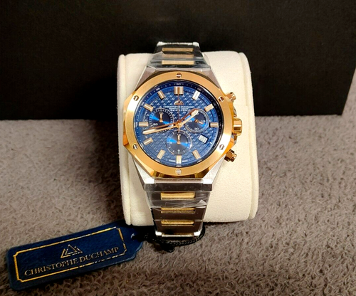 Christophe Duchamp - Raidillon chrono Blue Logo-Textures Dial with ...