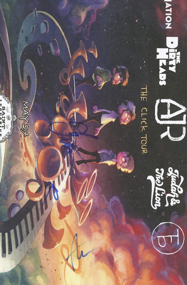 AJR autographed gig poster Ryan Met, Jack Met and Adam Met | eBay