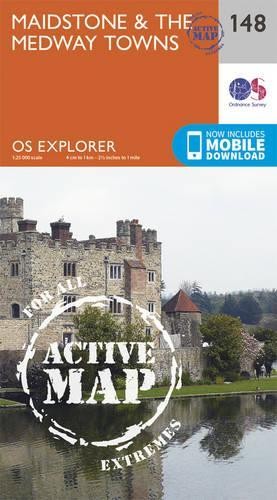 Maidstone and the Medway Towns (Map) OS Explorer Active Map ...