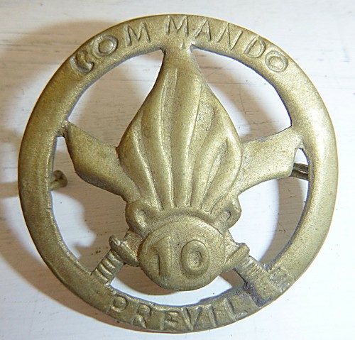 FRENCH FOREIGN LEGION - BADGE - 10e COMMANDO PREVILLE - Vietnam Indo ...