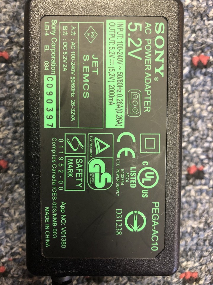 Sony PEGA-AC10 AC Power Adapter | eBay