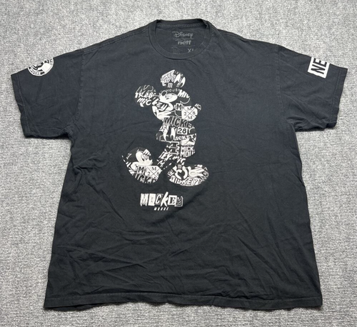 Mickey Mouse Collection By Neff T-Shirt Mens XL Disney Graphic Black ...