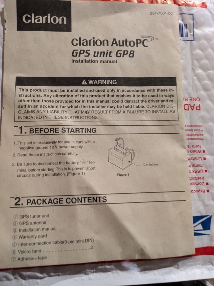 VTG RARE Clarion AutoPC 310C Car Stereo System Head Unit Audio ...