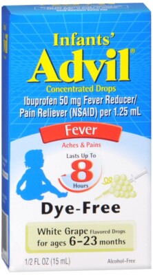ADVIL INFANT 50MG DROP WHITE GRAPE 0.5OZ | eBay