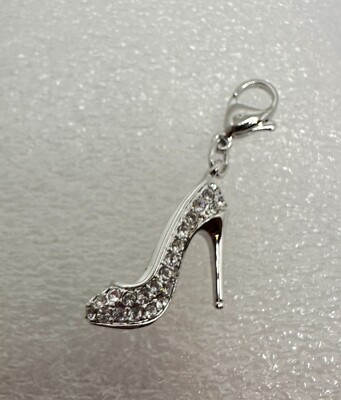 Origami Owl Silver Pave High Heel Dangle w/ Swarovski Crystals DG4067 ...