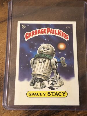 1985 Topps Garbage Pail Kids UK MINI 1st Series Spacey Stacy Card 13b ...