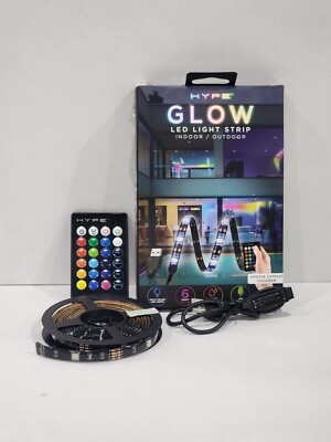 Hype Glow LED Light Strip For Room Décor 6 Feet Long Usb Powered With ...
