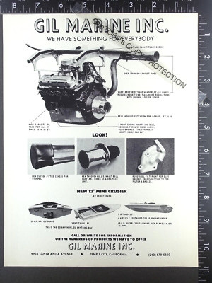 1975 ADVERTISEMENT for Gil Marine 12 foot Mini Cruiser boat | eBay