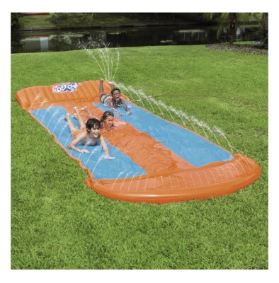 Triple Water Slide Slip N Slide Outdoor Inflatable Play H2O GO Summer ...