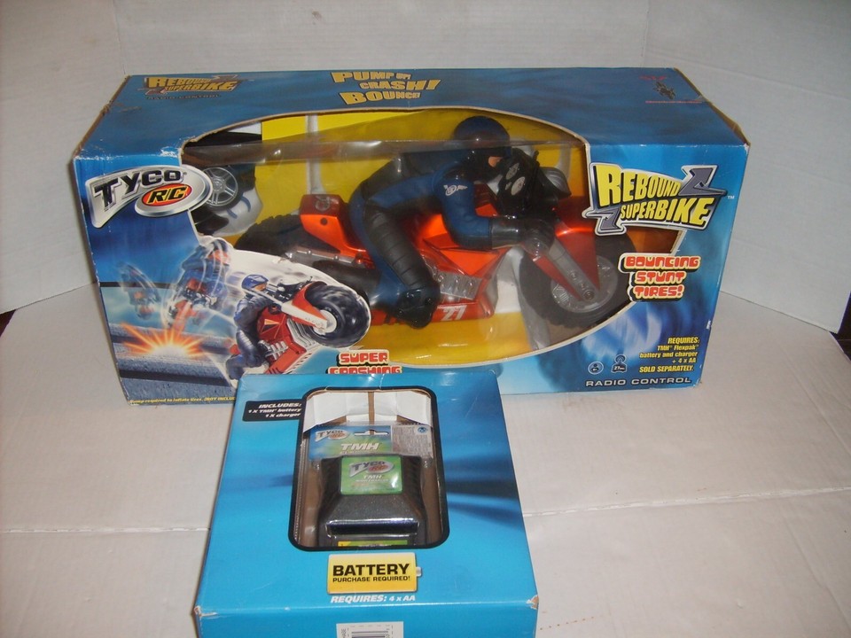 TYCO Rebound Superbike Motorcycle RC Includes Remote and Battery ...