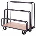 Adjustable Mobile Sheet Rack Steel w/Plywood Deck 48"L x 24"W x 36"H | eBay
