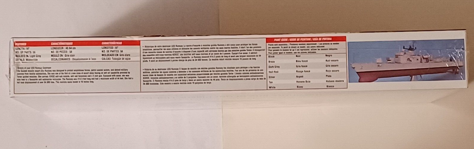 USS Ramsey DEG-2 Guided Missile Destroyer - 1:311 Scale Plastic Model ...