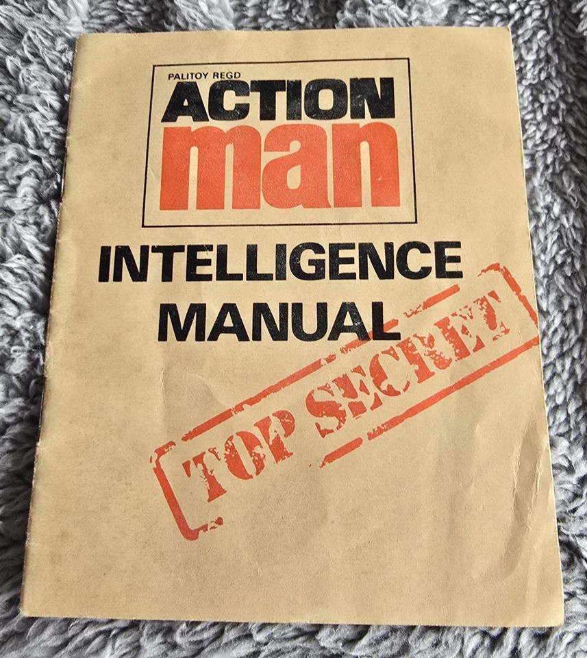 RARE Original Vintage Palitoy Action Man Paperwork, Booklet and Poster ...