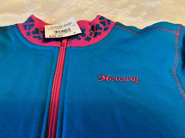 Please Mum Mercury Blue Sweater Zipper Front Girls Size L (8) NWT Made ...