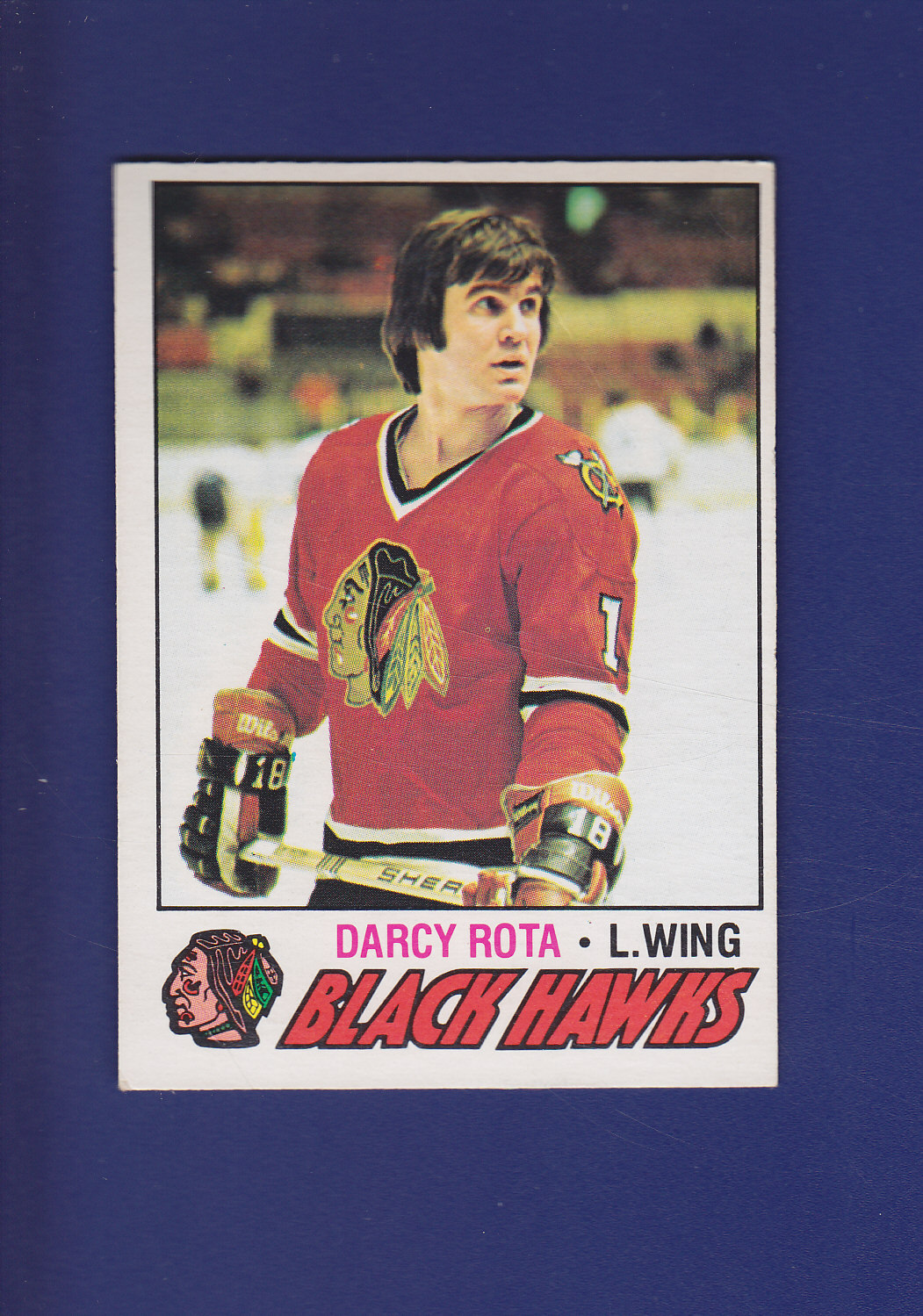 Darcy Rota 1977-78 O-PEE-CHEE OPC Hockey #117 (VGEX) Chicago Blackhawks ...