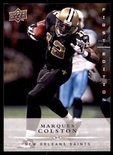 2008 Upper Deck First Edition Marques Colston New Orleans Saints #91 | eBay