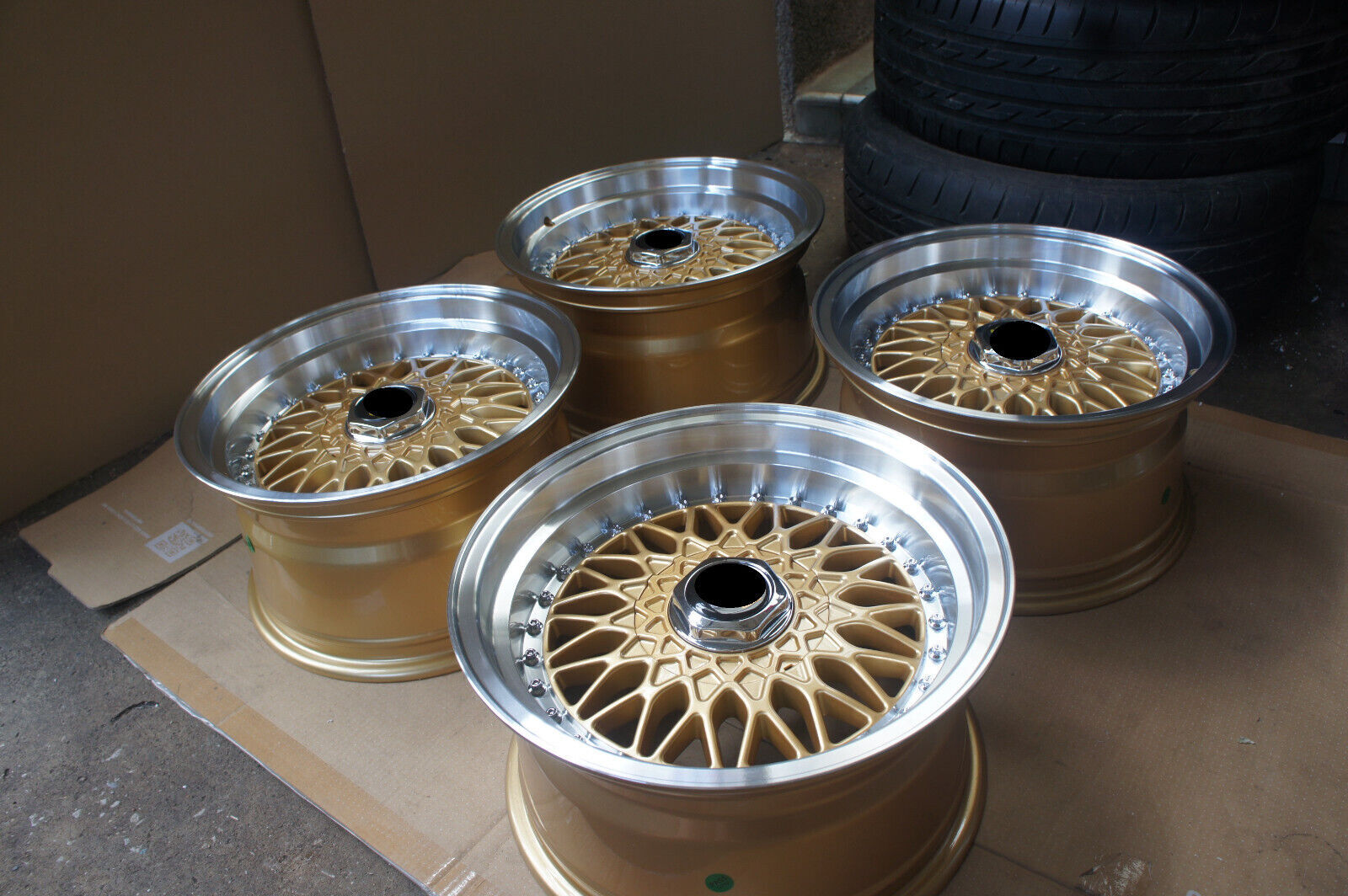 For ae86 240z datsun S30 miata mx5 Civic crx JDM MESH Style 15" wheels ...