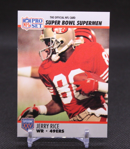 JERRY RICE 1990 PRO SET SUPER BOWL SUPERMEN FOOTBALL CARD | eBay