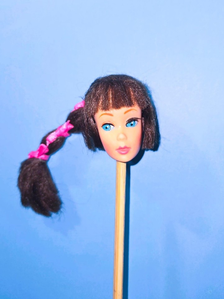 VTG Talking Barbie Doll Head #1115 & Original Knit Pink Top ~ Tagged ...