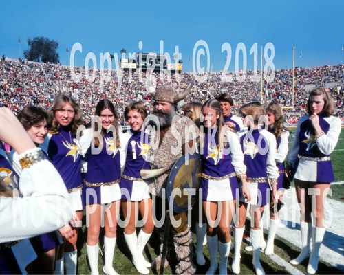 HUB MEEDS "THE VIKING" MINNESOTA VIKINGS WITH CHEERLEADERS SUPER BOWL ...