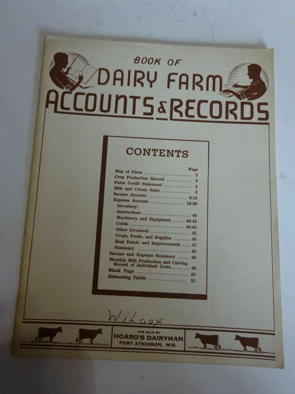 vintage Hoard's Dairyman Dairy Farm Accounts & Records book unused | eBay