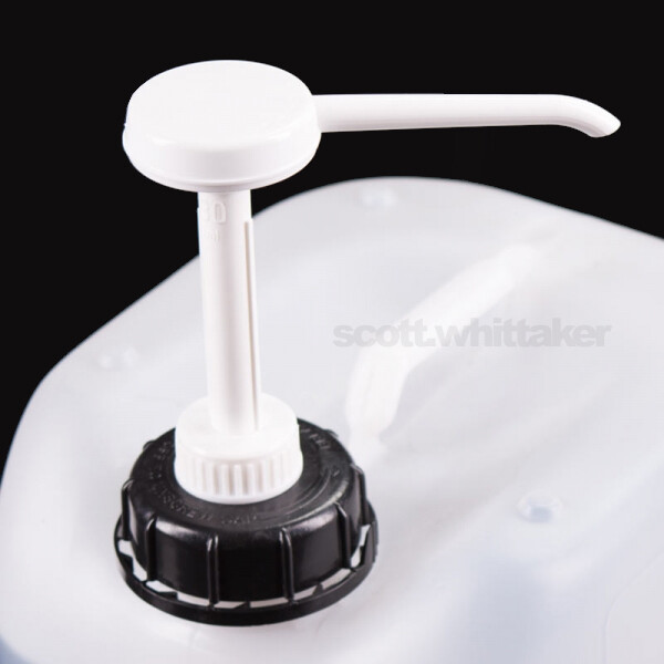25L Drum Pump Dispenser DIN 60mm Auto Cleaning Valeting 30ml 20L Litre ...