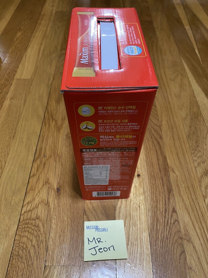 Korean Instant Coffee Mix Maxim Original Coffee 100 Sticks *Fast ...