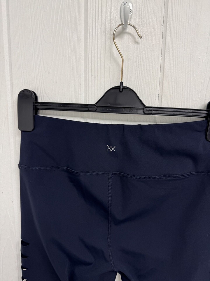 VINA Women's Navy Blue Elastic Waist Pull-On Crop Leggings Size M | eBay
