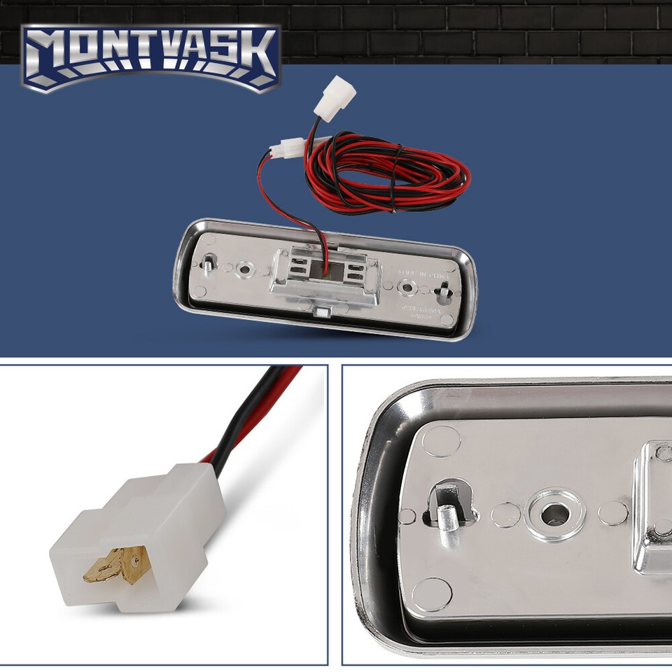 Fit For 1960-1972 Chevy GMC Truck C/K Dome Light Assembly Chrome w/ Harness | eBay