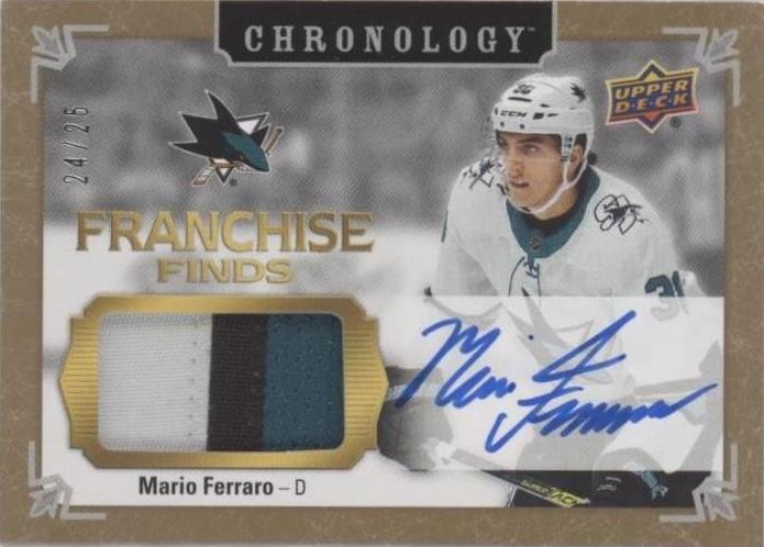 2019-20 Upper Deck Chronology - Franchise Finds Auto Relics Mario ...