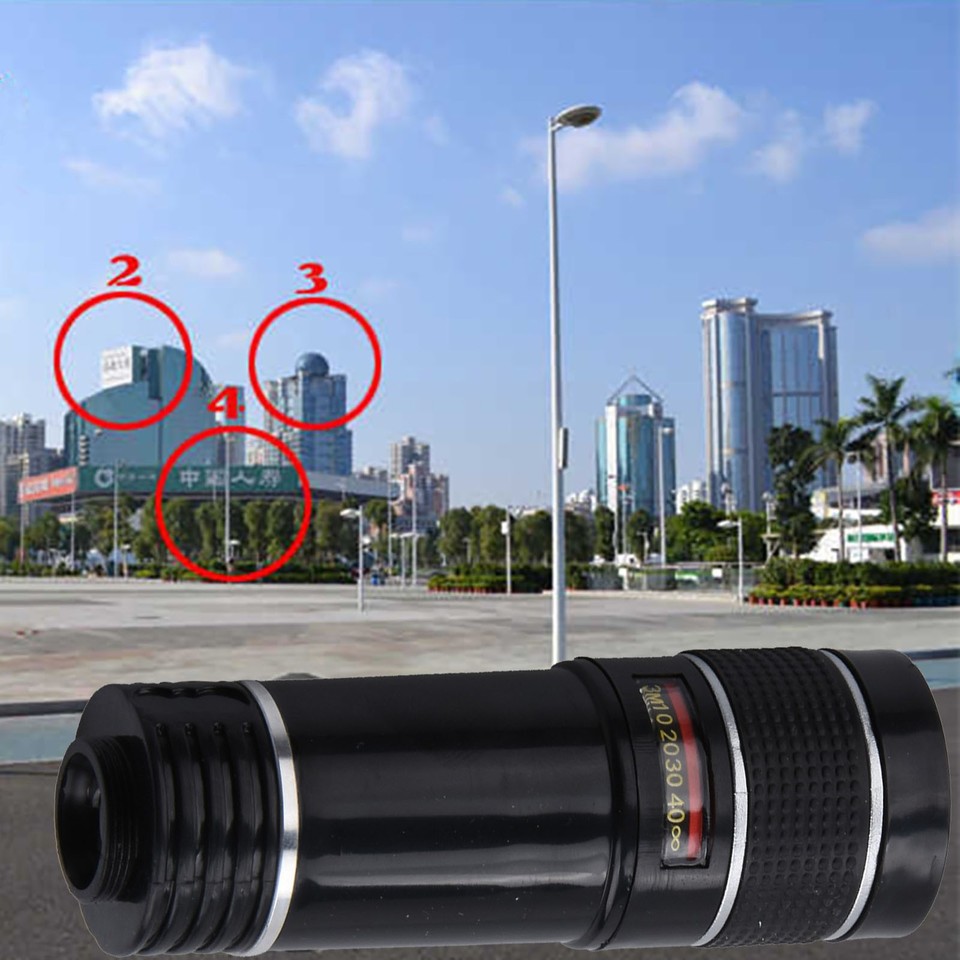 20X Adjustable Universal Telephoto Lens External Phone Camera Spotting ...