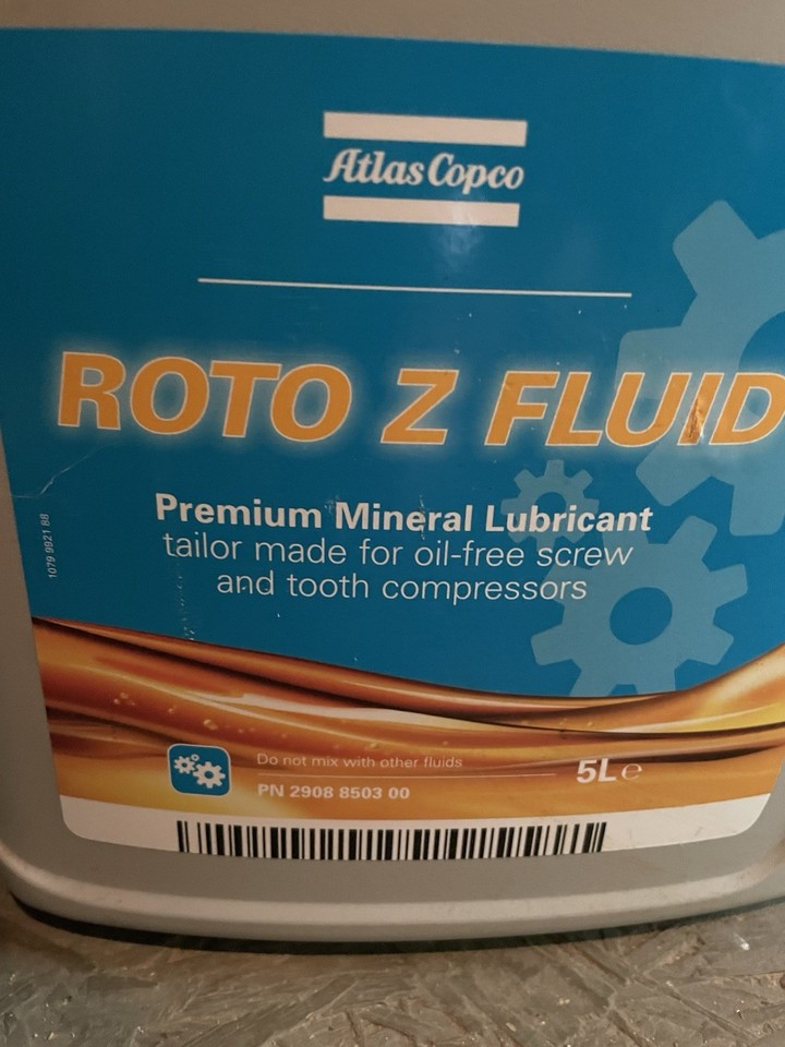 New Genuine Atlas Copco Roto Z Synthetic Compressor Fluid Oil 5 liter ...