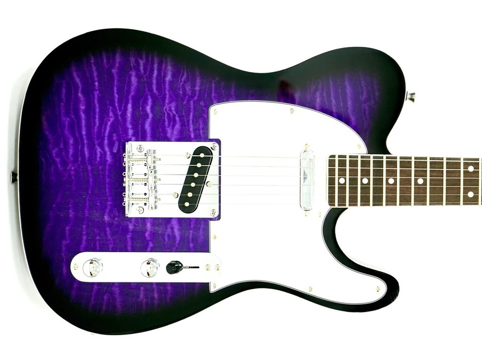 Hardluck kings Purple Stain Burst Finish Alder Body Telecaster electric ...