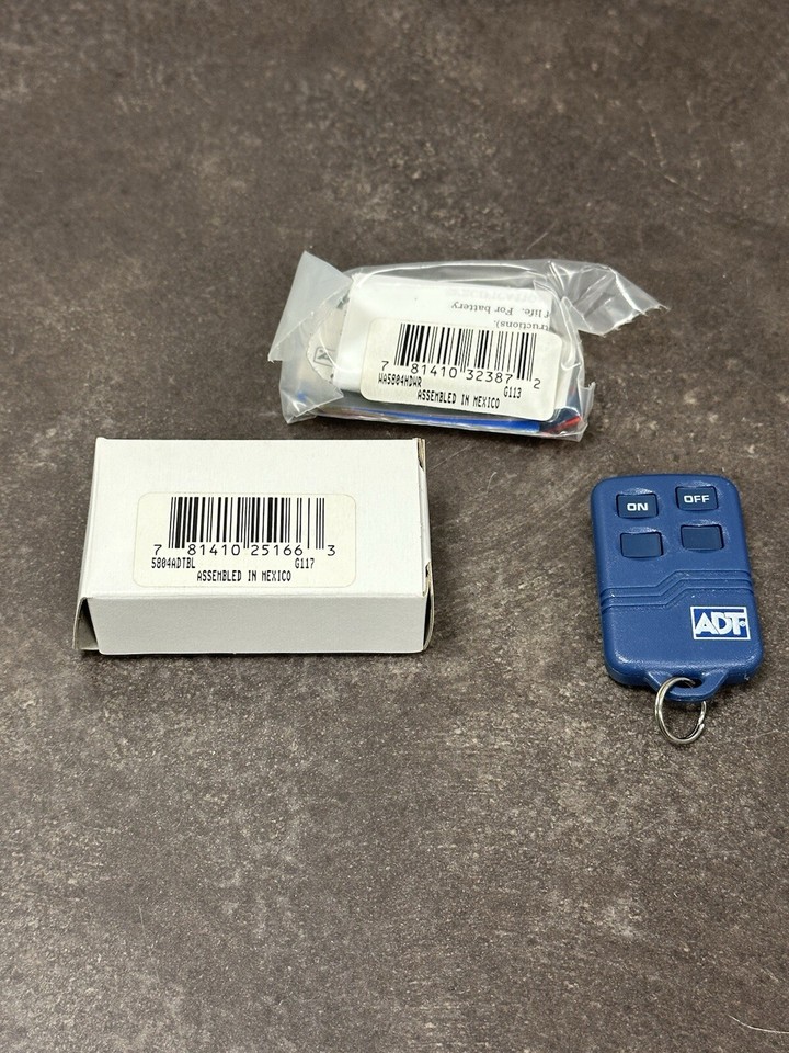 Ademco 5804ADTBL 4-Button Wireless Alarm Key Fob Transmitter - Blue | eBay