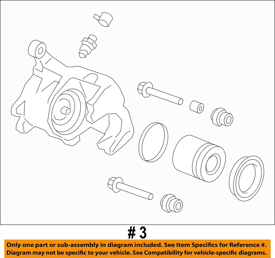 GM OEM 19-23 Canyon Rear Suspension Brake Components-Caliper 13537066 ...