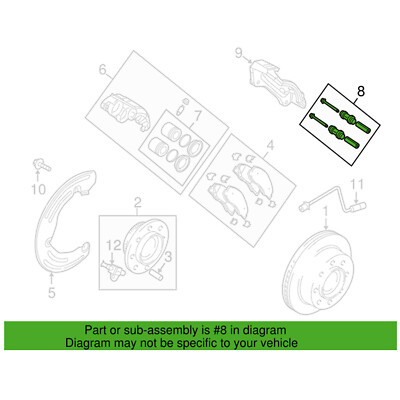 Genuine OEM Mopar Disc Brake Caliper Pin Kit For Ram 2500 3500 ...