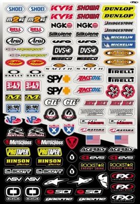 NEW Decal Sponsor Sticker Kit - Micro Kit Motocross MX Factory Effex ...