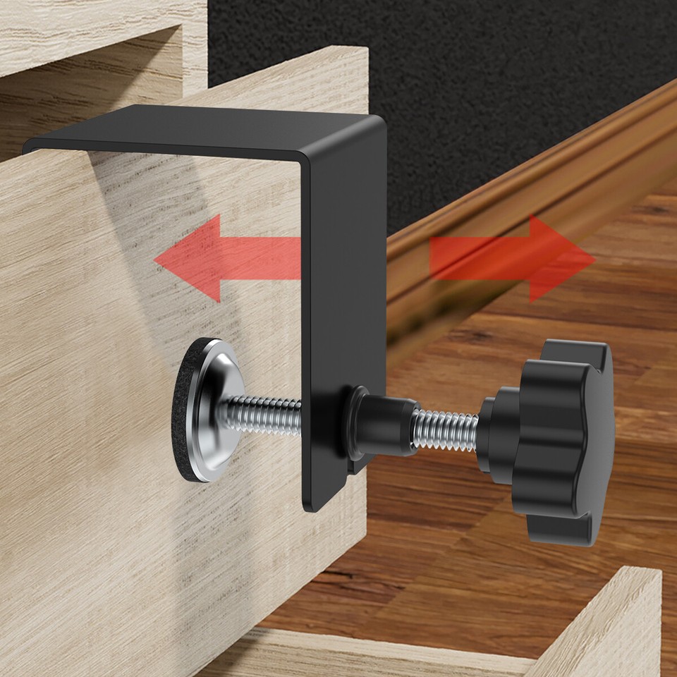 2Pcs Drawer Front Installation Clamps Stainless Steel Drawer Fixing ...