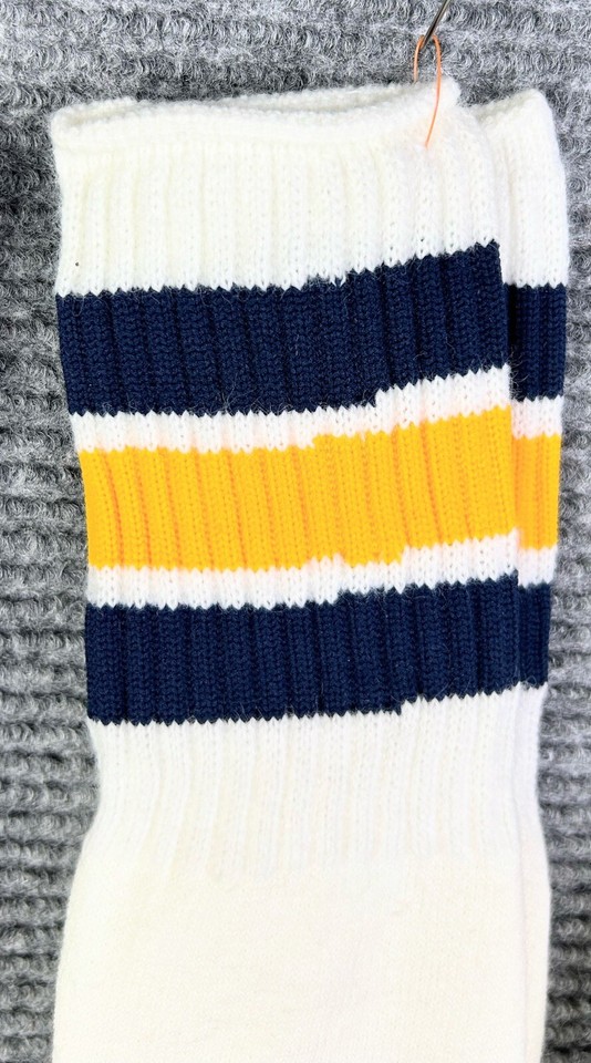 Vintage Tube Socks 80s NOS 4 Pair Lot High HI Striped White Classic Team Colors | eBay