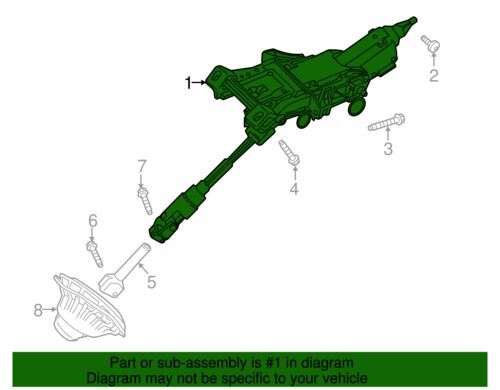 Genuine Ford Escape 2014-2019 Steering Column Assembly CV6Z-3C529-M | eBay